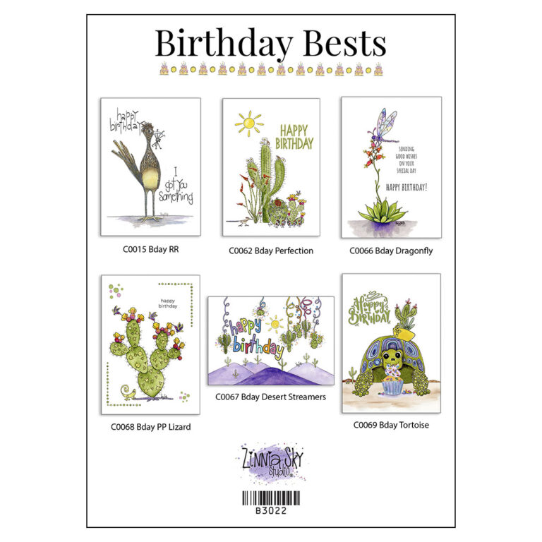 Southwest Style Birthday Cards | Archives - Zinnia Sky Studio